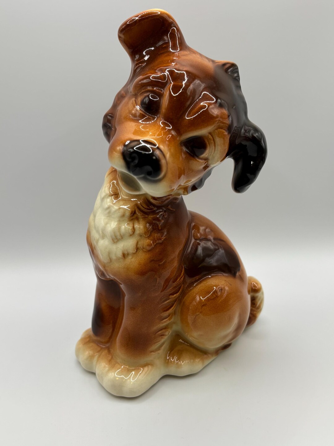 1954 Handpainted Ceramic Puppy - Etsy