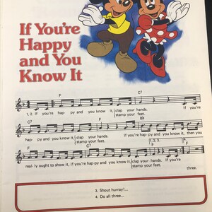 Disney Sing Along Books - Etsy