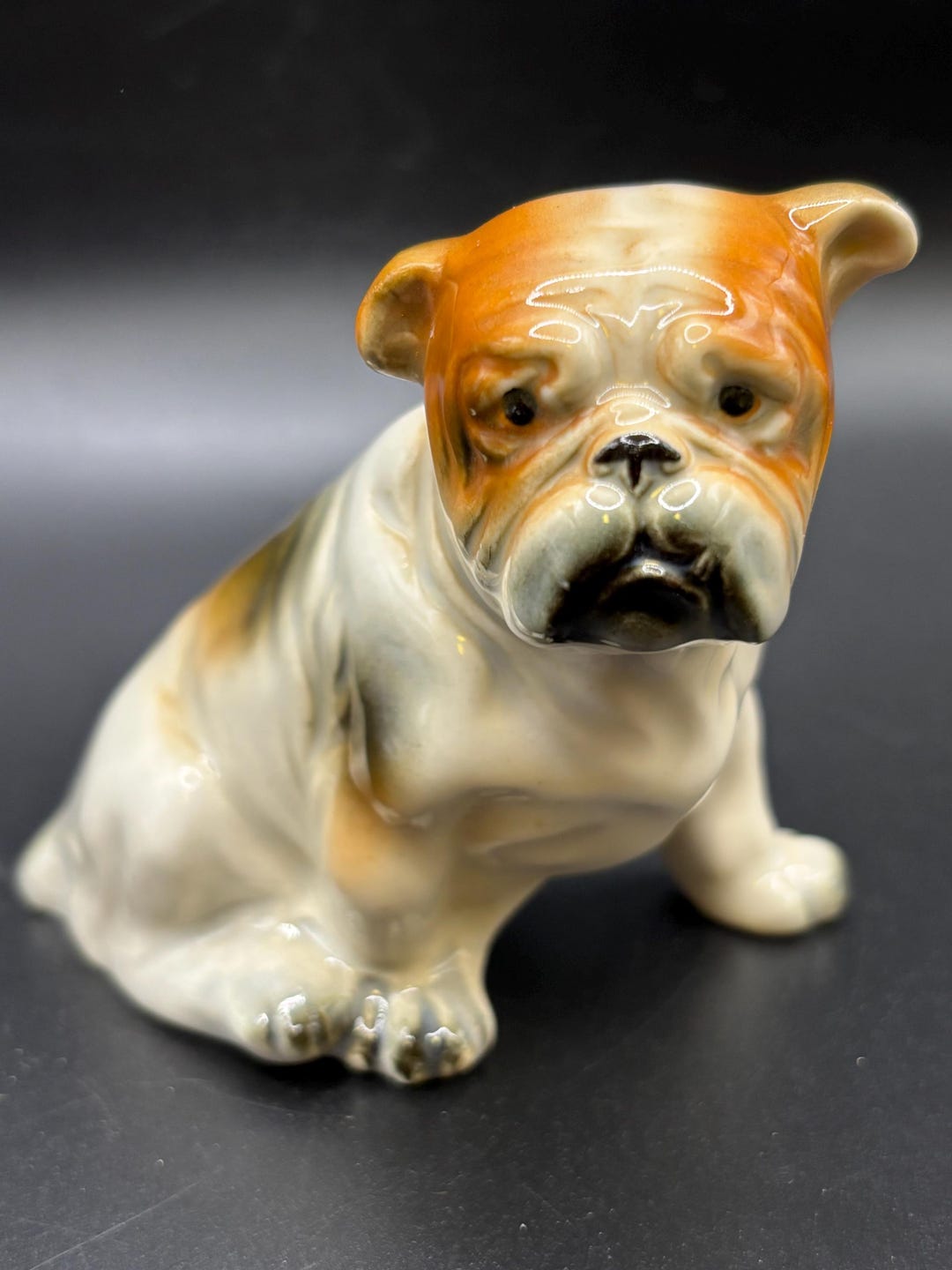 1950s Ceramic Bulldog Figurine - Etsy
