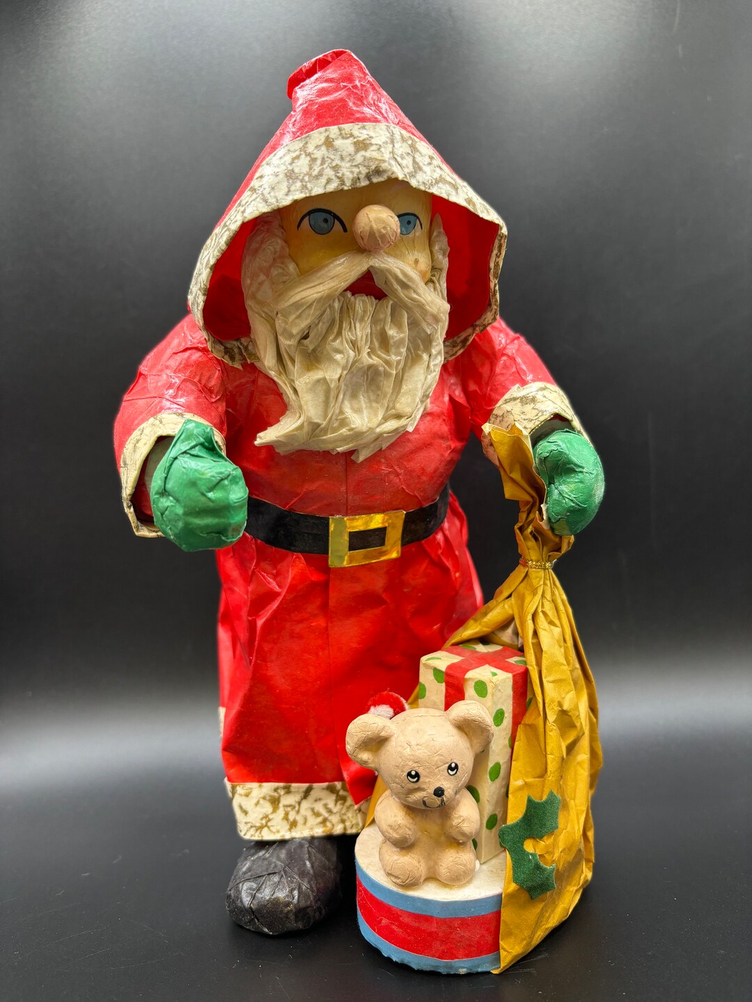 Paper Mache Santa - Etsy