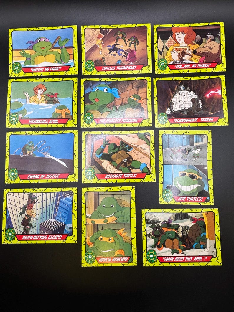 1990 Teenage Mutant Ninja Turtle Trading Cards - Etsy