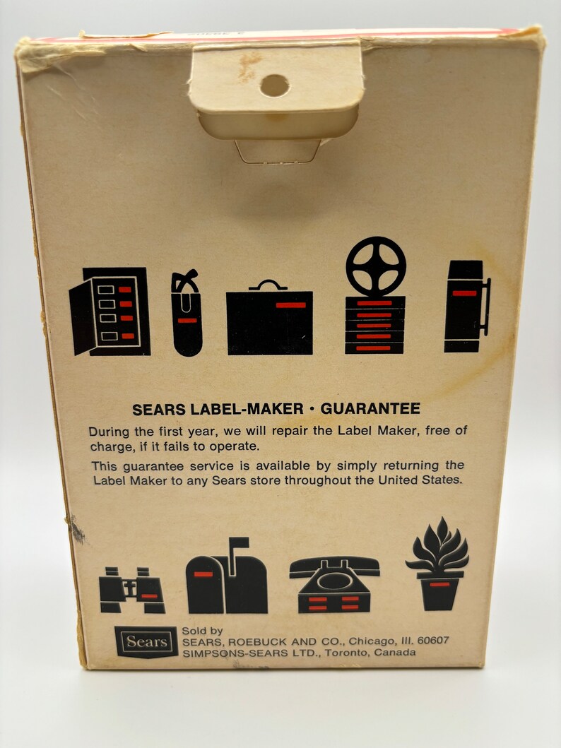Sears Vintage Label Maker - Etsy