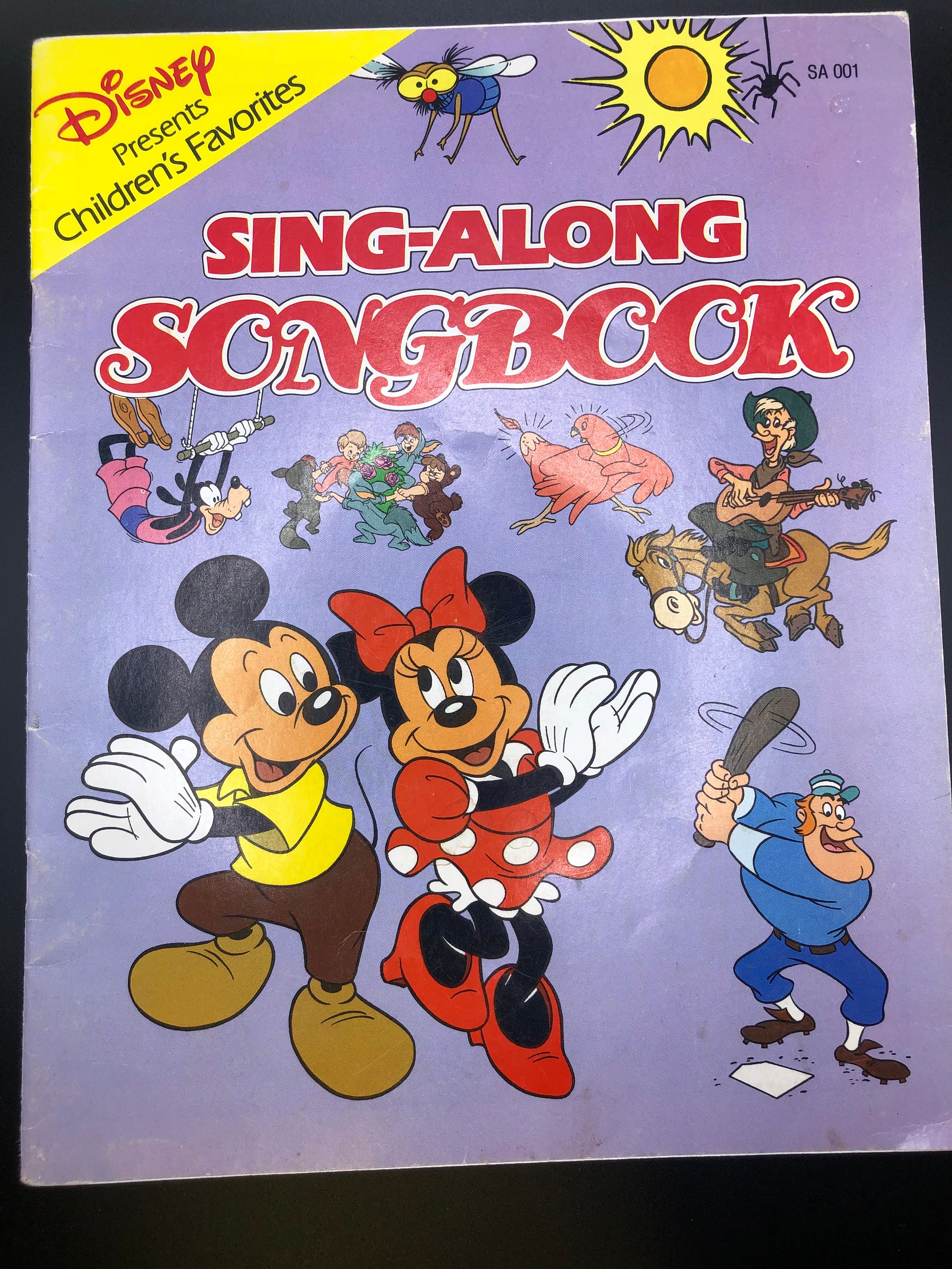 Disney Sing Along Books - Etsy