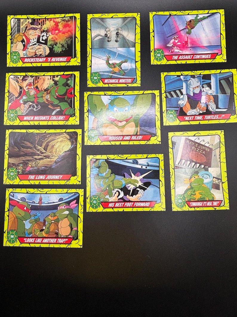 1990 Teenage Mutant Ninja Turtle Trading Cards - Etsy