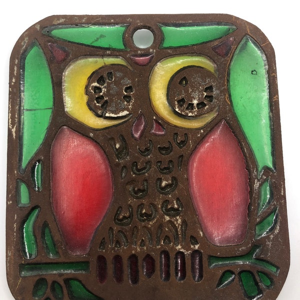 Cast Iron Owl Trivet - Etsy