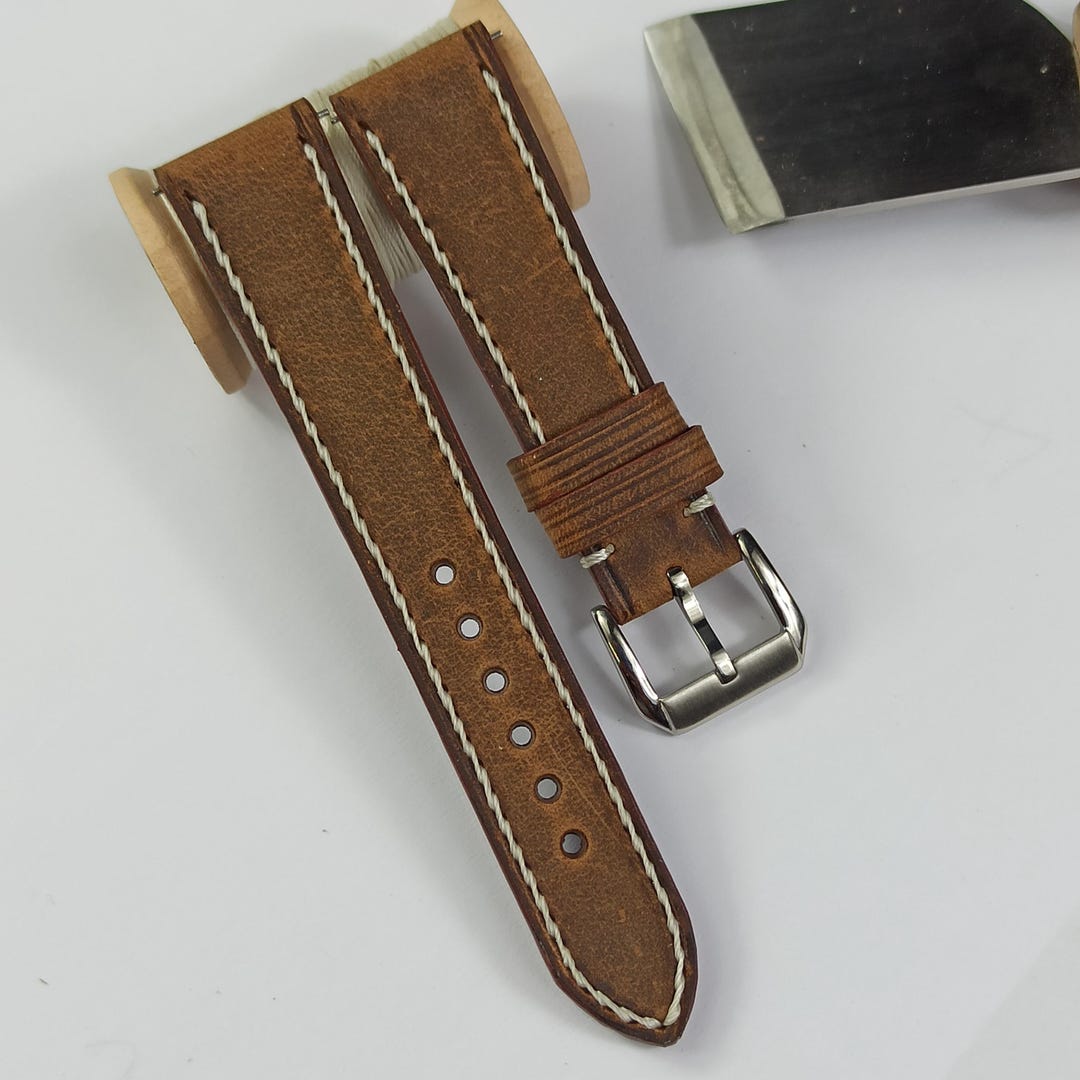 Handmad Horween Leather Watch Strap Made in the Netherlands All Sizes ...