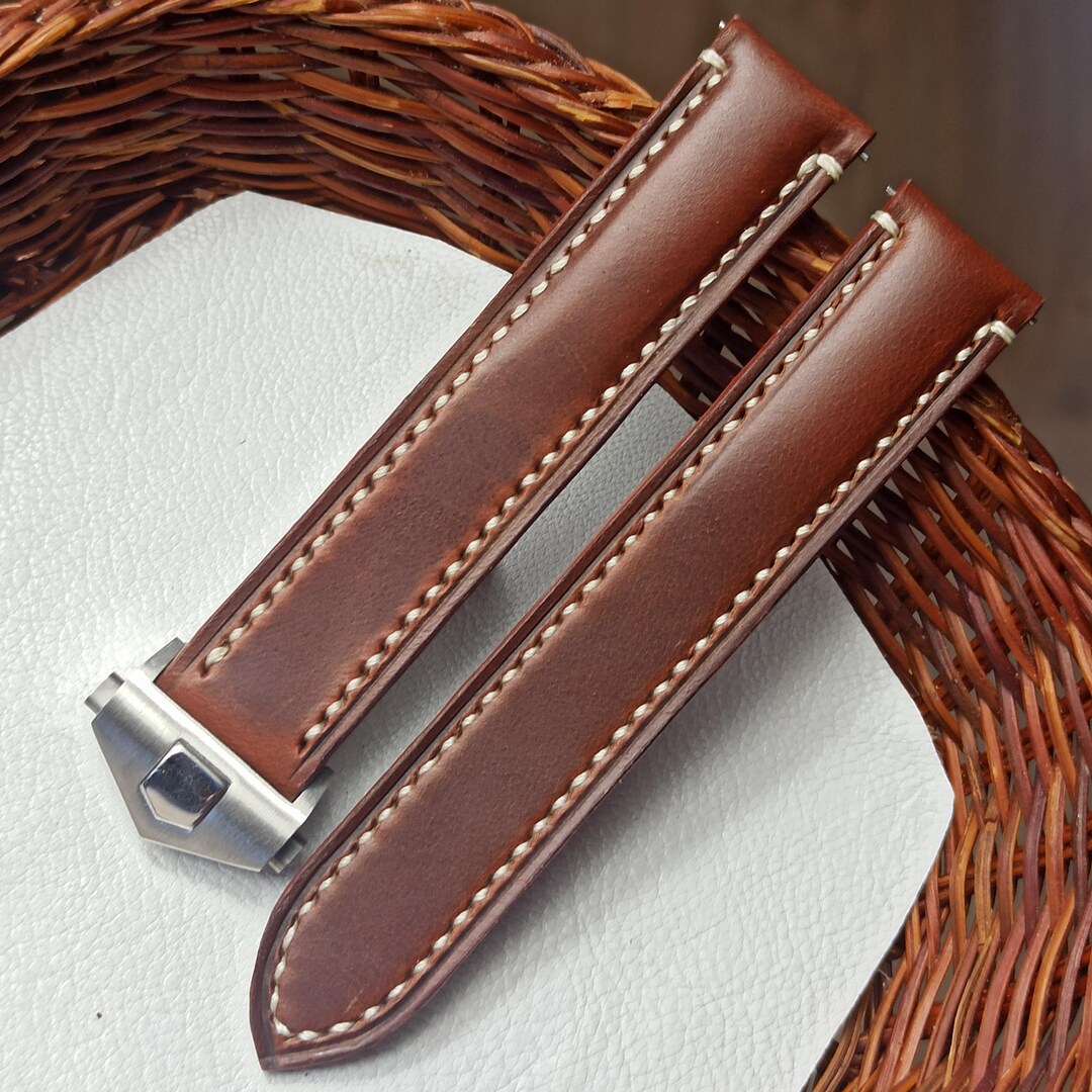 Handmade Horween Leather Watch Strap Made in Holland Quick Release - Etsy