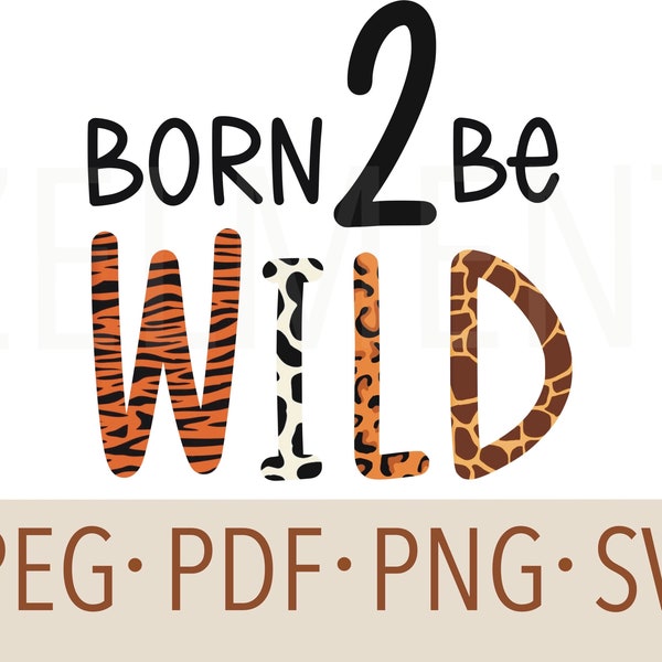 2 Wild Svg - Etsy