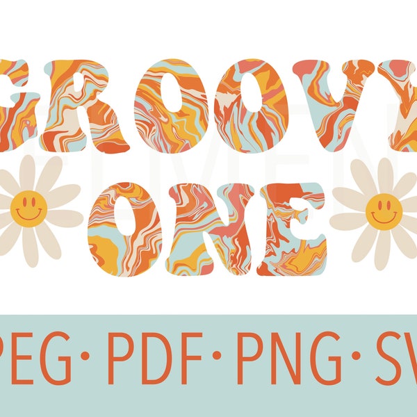 Groovy 70s Themed Svg - Etsy