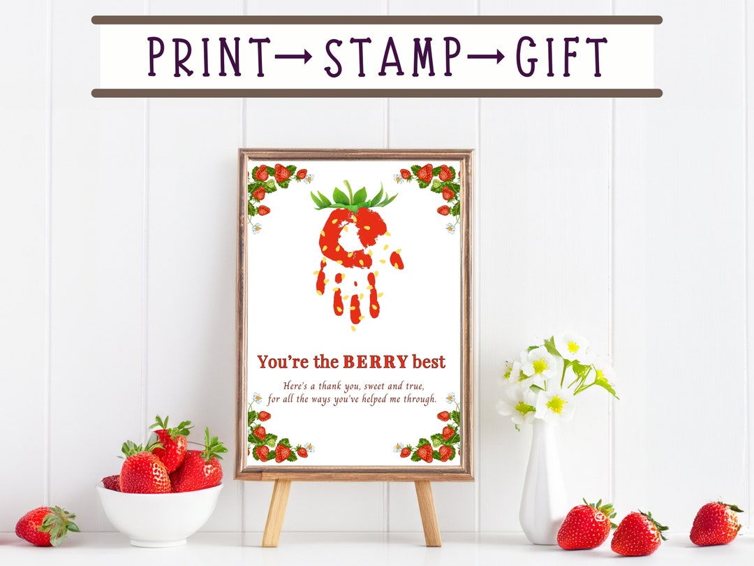 BERRY Best | Thank You Poem | Teacher Appreciation | Printable Crafts ...