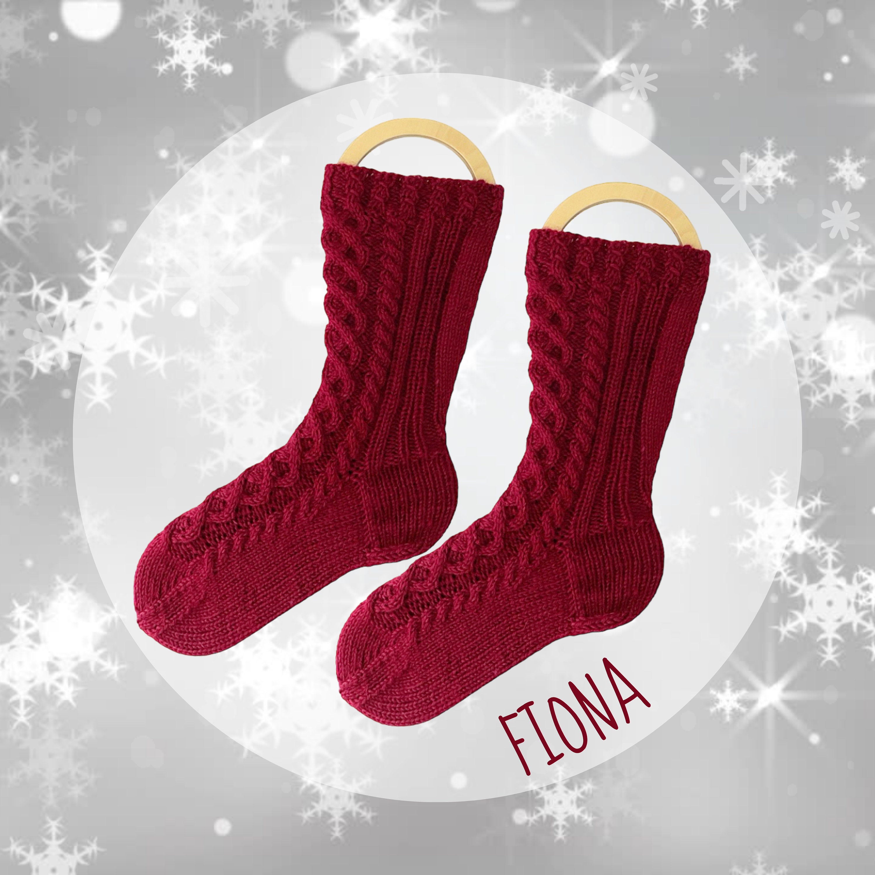 Fiona Cable Socks, Knitting Pattern - Etsy