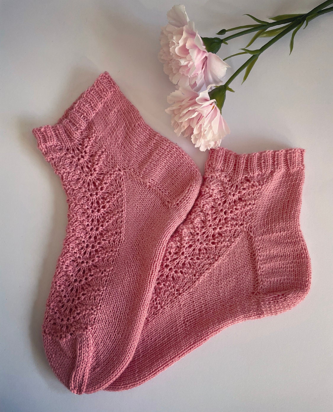 Bella Socks , Knitting Pattern, Lace Socks, Mother's Day Gift - Etsy