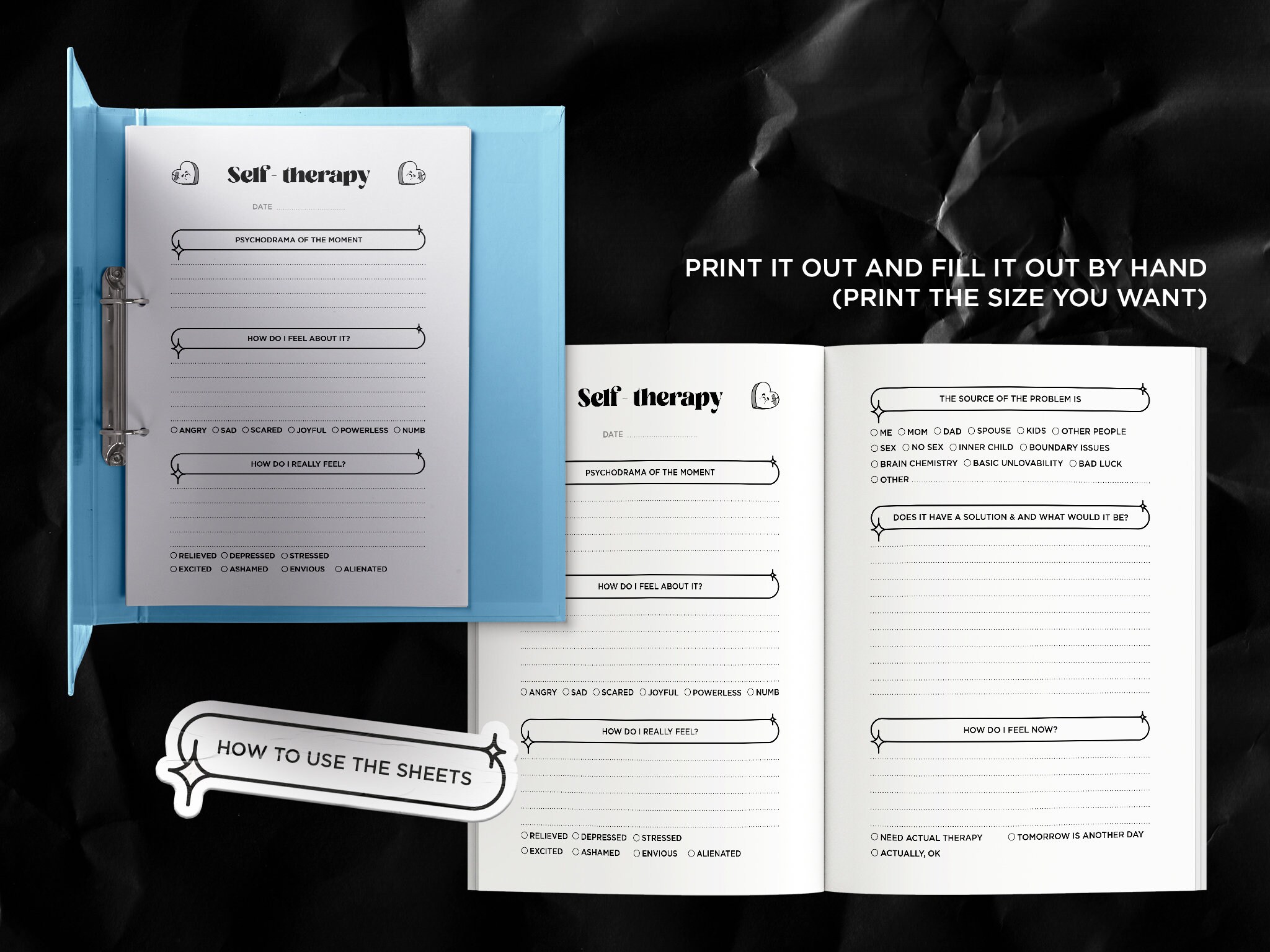 Self Care Journal Printable, Self Reflection Journal, Self Care and ...