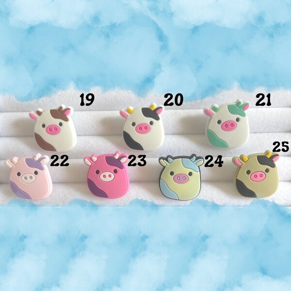 Squishmallow Cow Croc Charms - Etsy