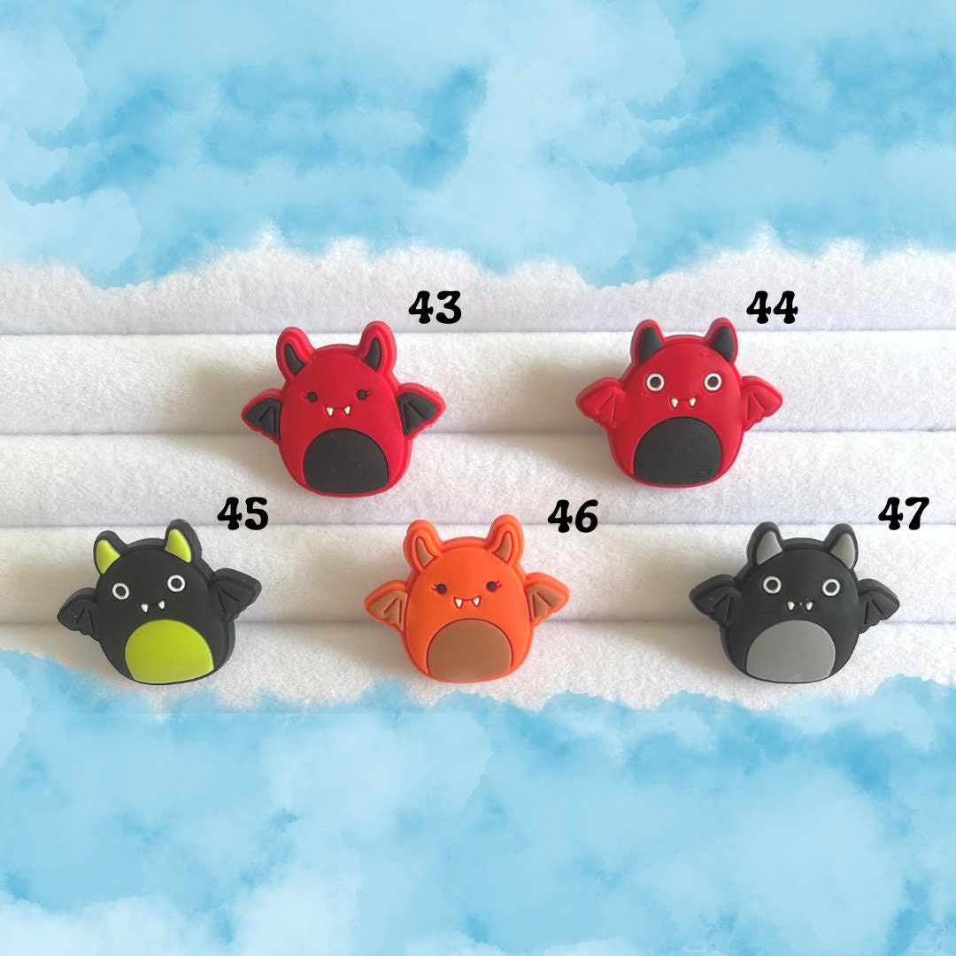 Halloween Squishmellow Bat Jibbitz Halloween Croc Skeleton - Etsy