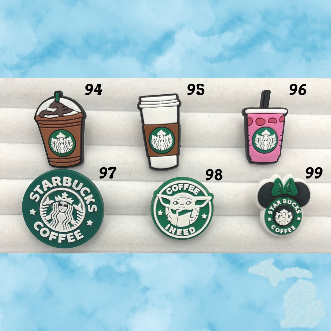Coffee Croc Charms Iced Coffee Jibbitz Coffee Addict Croc Charm Shoe ...