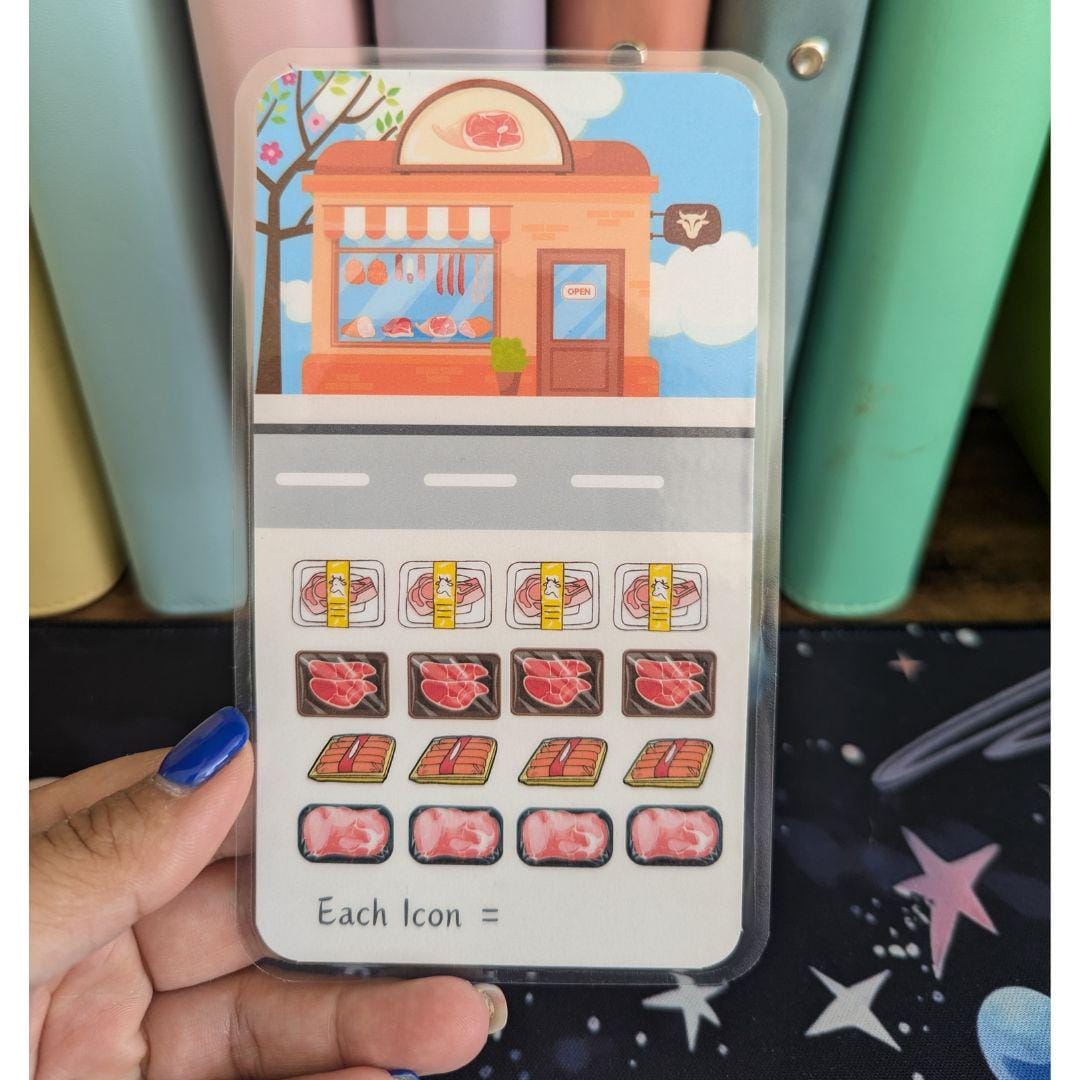 Butcher Saving Challenge Tracker Cash Stuffing Low Income - Etsy