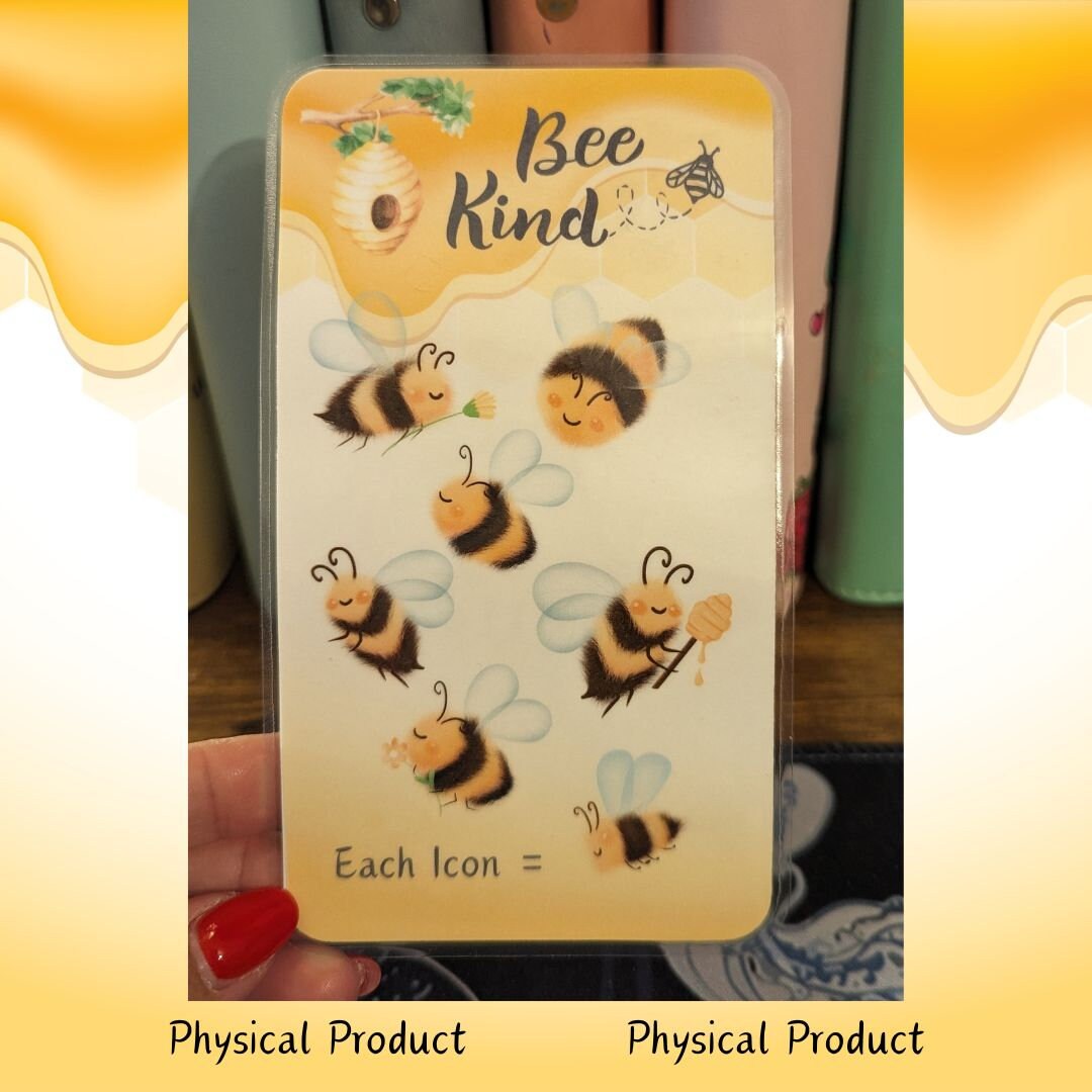 Bee Kind Saving Challenge Tracker Cash Stuffing Low Income - Etsy