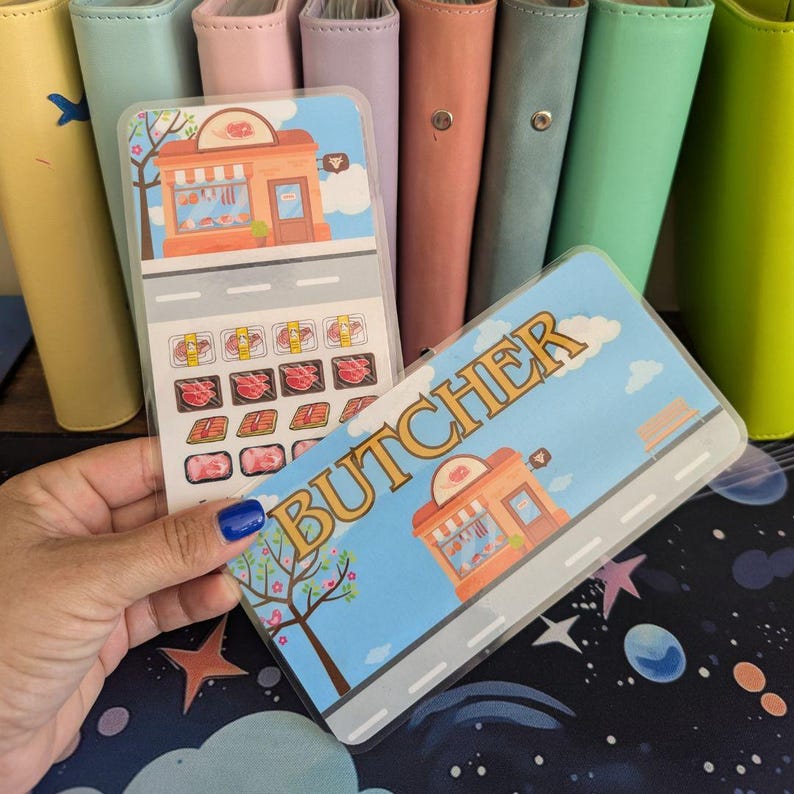 Butcher Saving Challenge Tracker Cash Stuffing Low Income - Etsy