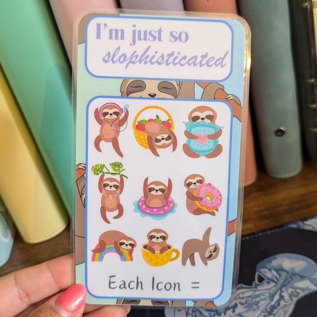 Sloth Saving Challenge Track Cash Stuffing Envelopes - Etsy