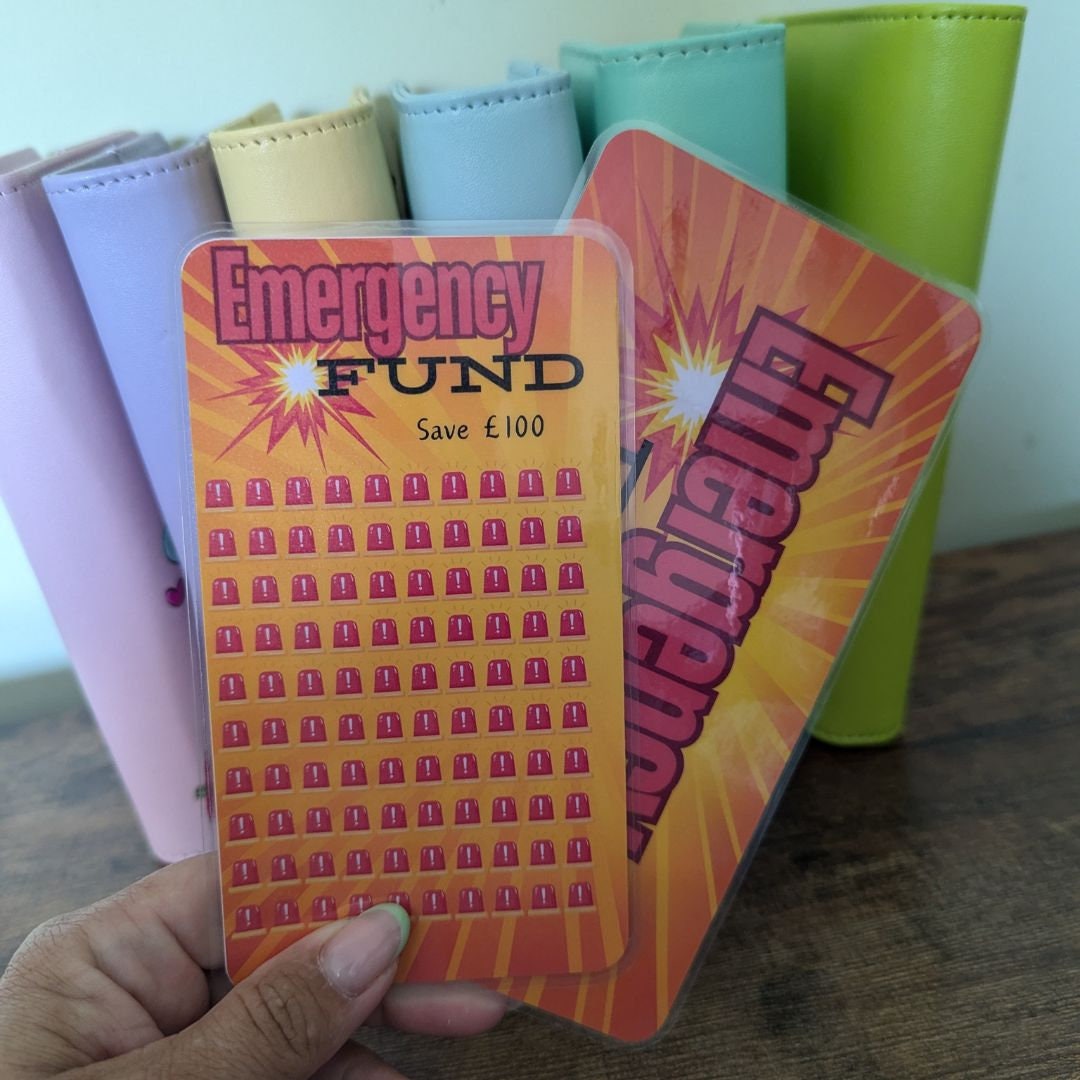 Emergency Fund Saving Challenge Tracker Cash Stuffing Envelopes - Etsy