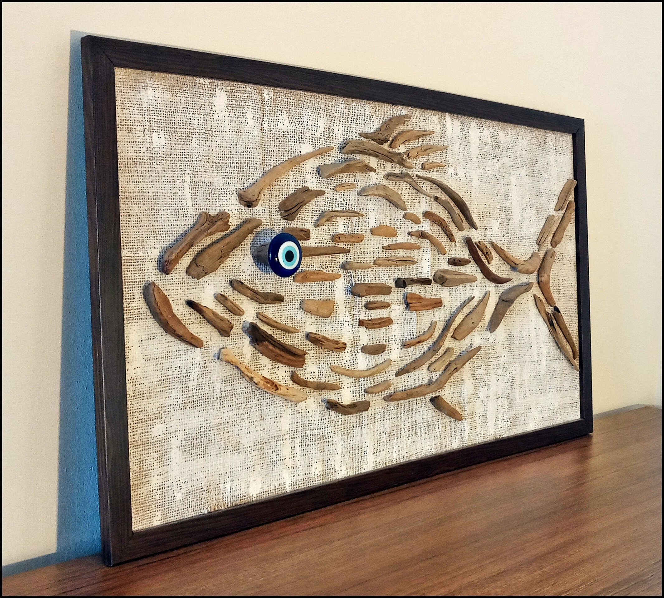 Driftwood Fish Frame Table, Driftwood, Fish, Driftwood Fish, Wall Decor ...