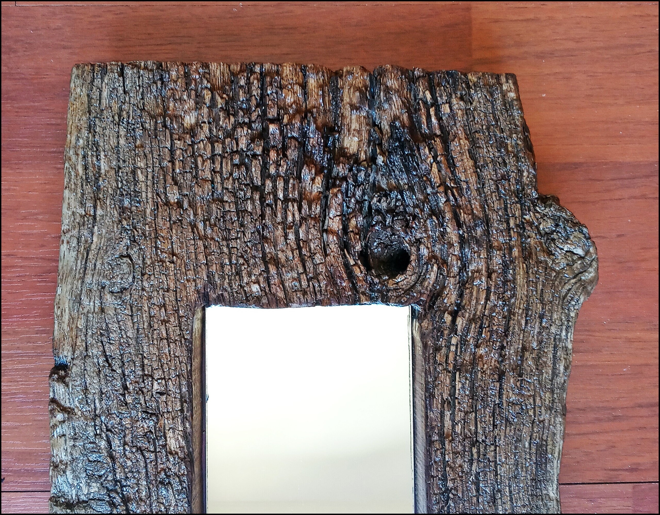 Reclaimed Wood Mirror,rustic Mirror,wooden Mirror,live Edge Mirror ...