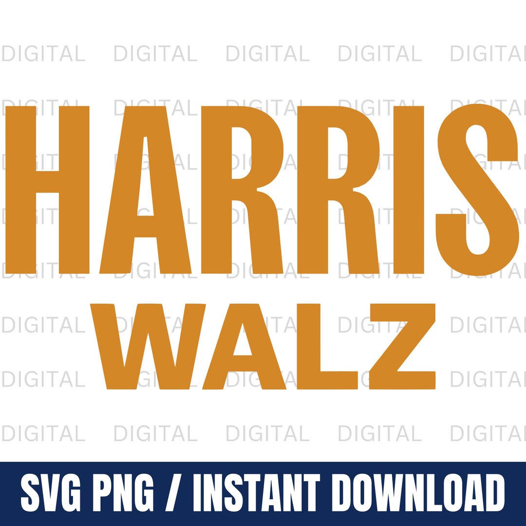 Harris Walz Svg Png, Kamala Harris PNG, Kamala Harris Tim Walz SVG ...