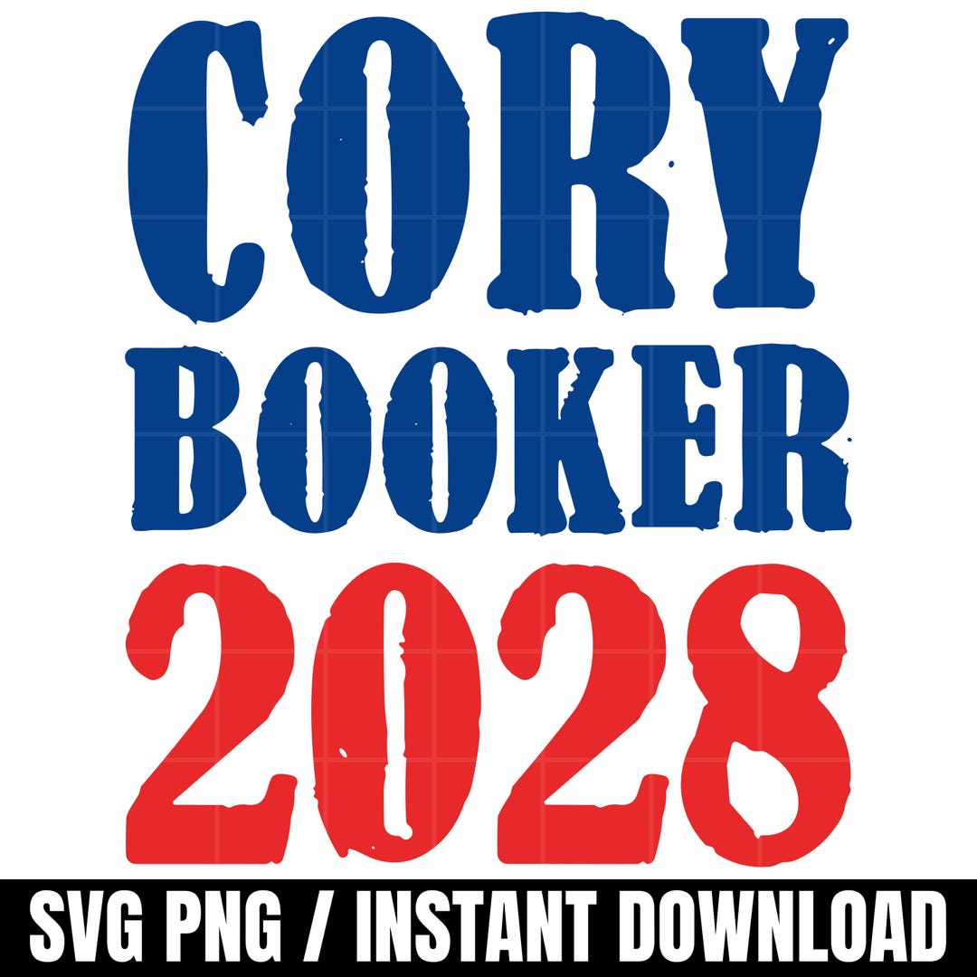 Cory Booker 2028 Patriotic Design: SVG, PNG (digital Download) - Etsy
