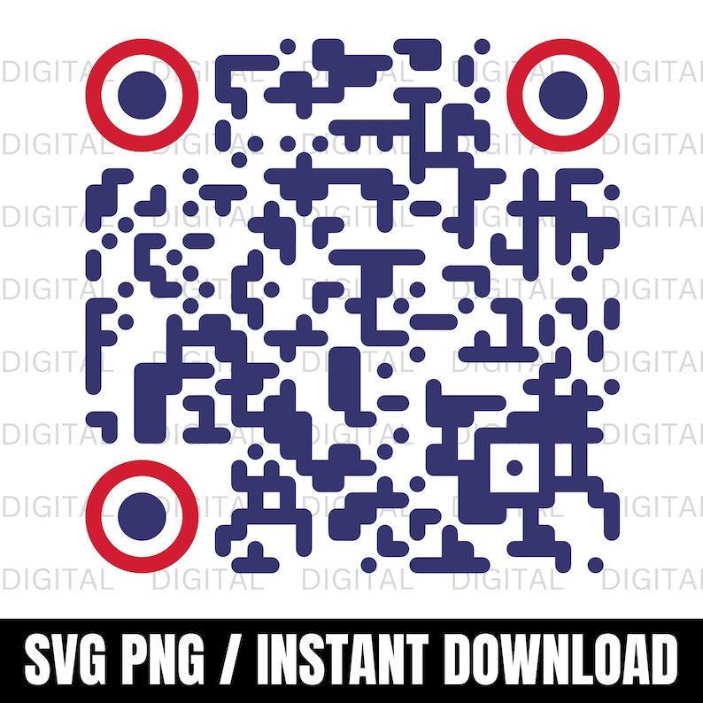 Trump QR Code Png Svg, 45/47 Trump Dancing Code Png Svg, Trump YMCA ...