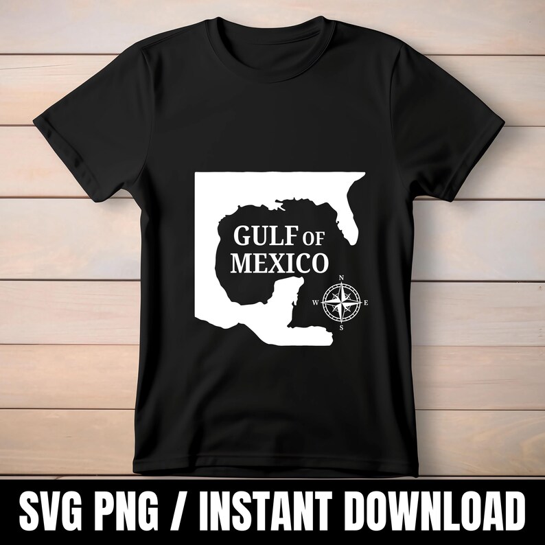 Gulf of Mexico Map Svg Png, Gulf of Mexico Shirt, Mexico Map Design ...