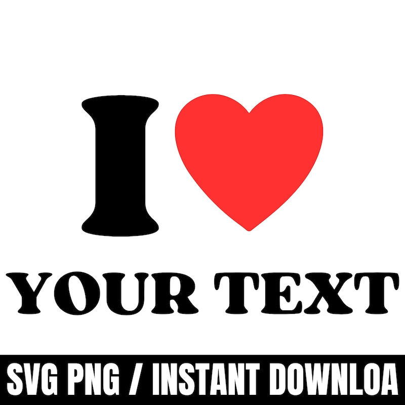 Custom I Heart Shirt - Etsy