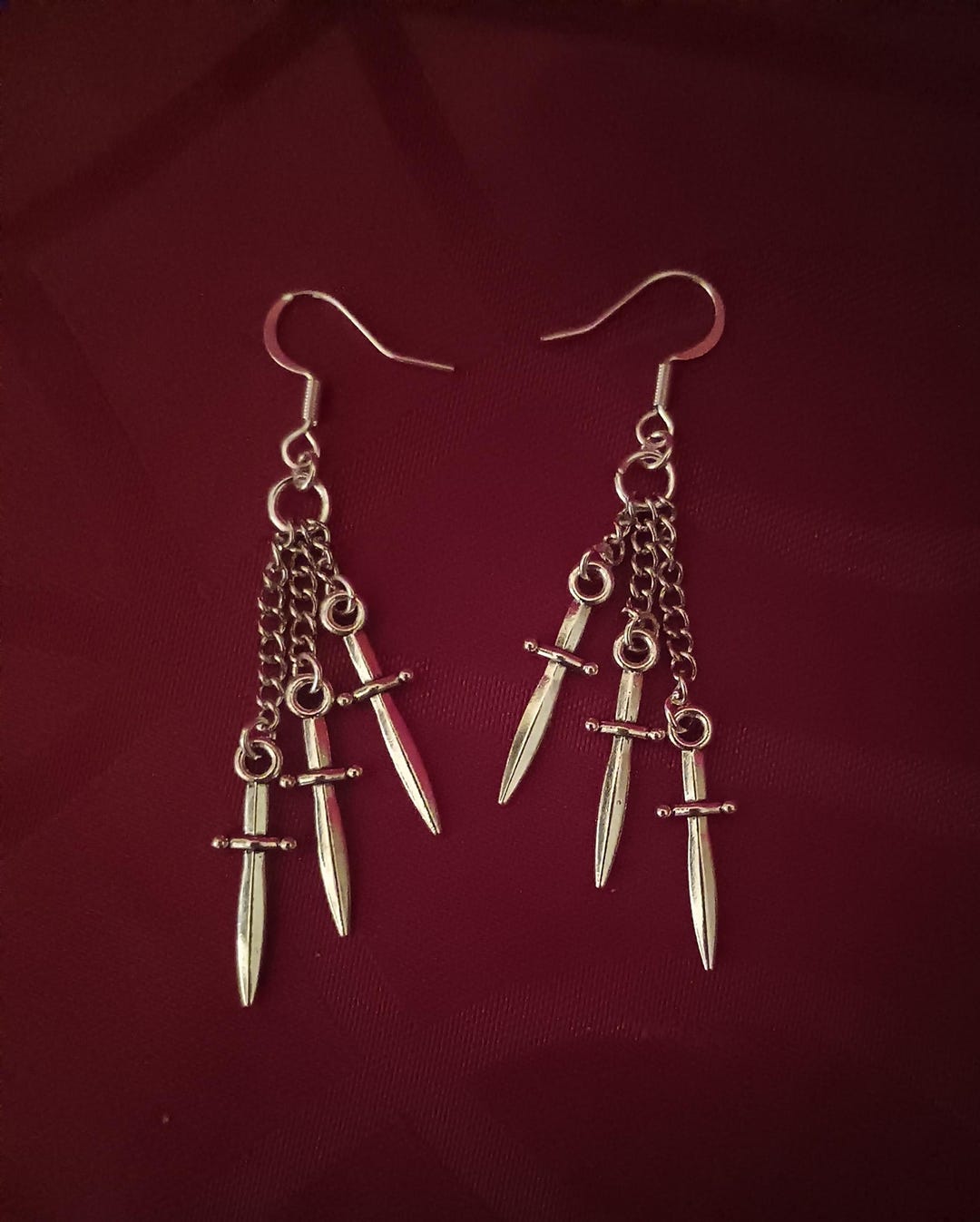 Dagger Earrings, Medieval Earrings, Sword Earrings, Gothic Jewelry ...