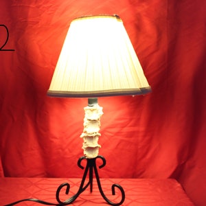 Bone Lamp, Spine Vertebrae Lamp, Oddity Lamp, Gothic Lamp, Vulture ...