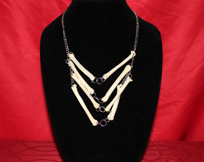 Bone Necklace, Gothic Necklace, Coyote Necklace, Macabre, Bone Jewelry ...