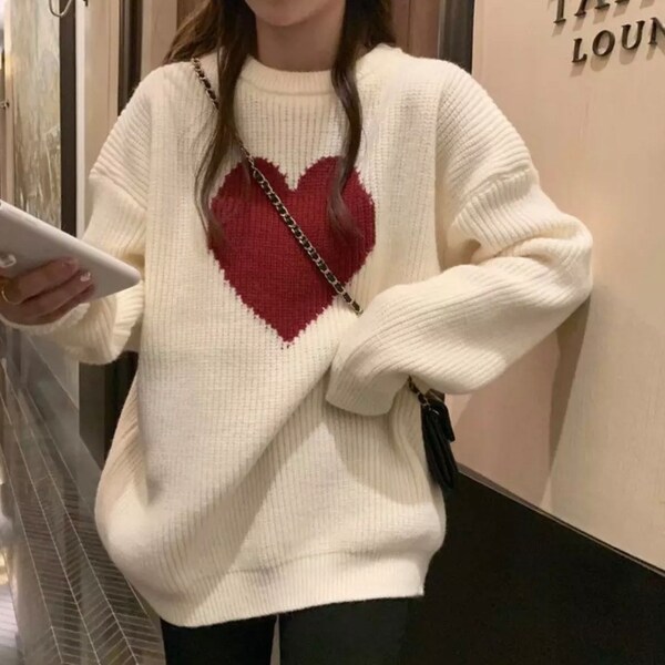 Heart Sweater - Etsy