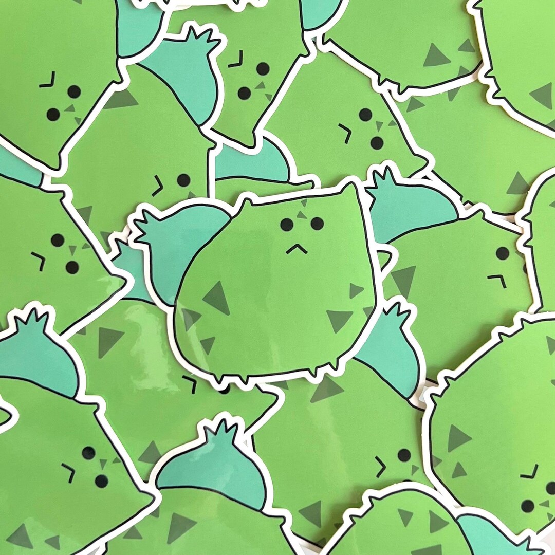 Derpy Pokemon Squirtle Sad Vinyl Waterproof Sticker - Etsy