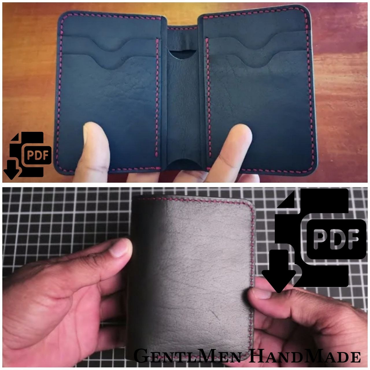 Vertical BIFOLD Pattern ,PDF ,digital Pdf,leather Craft,handmade ...