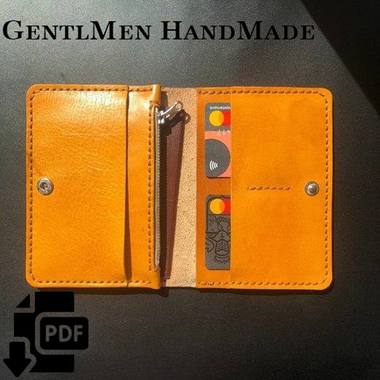 Bifold Wallet,leather Wallet,cards,pattern Wallet,digital Pdf,etsy Shop ...