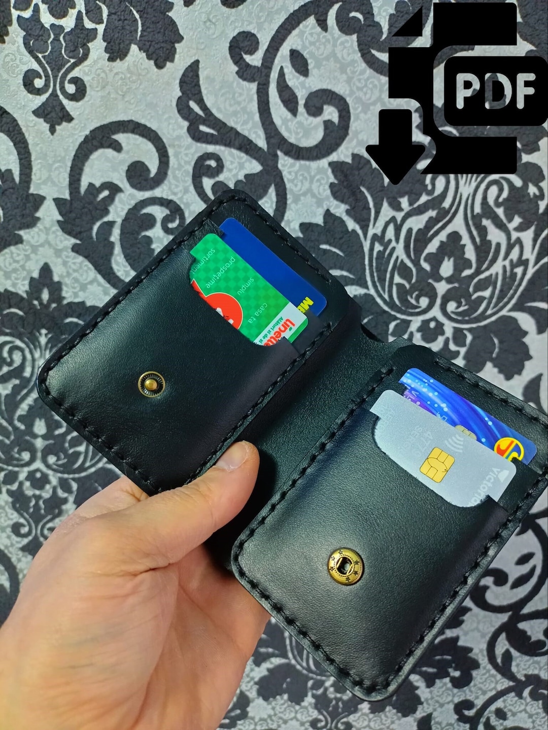 PDF Bifold Wallet Template - Basic Wallet Pattern ,gentlmen Handmade ...