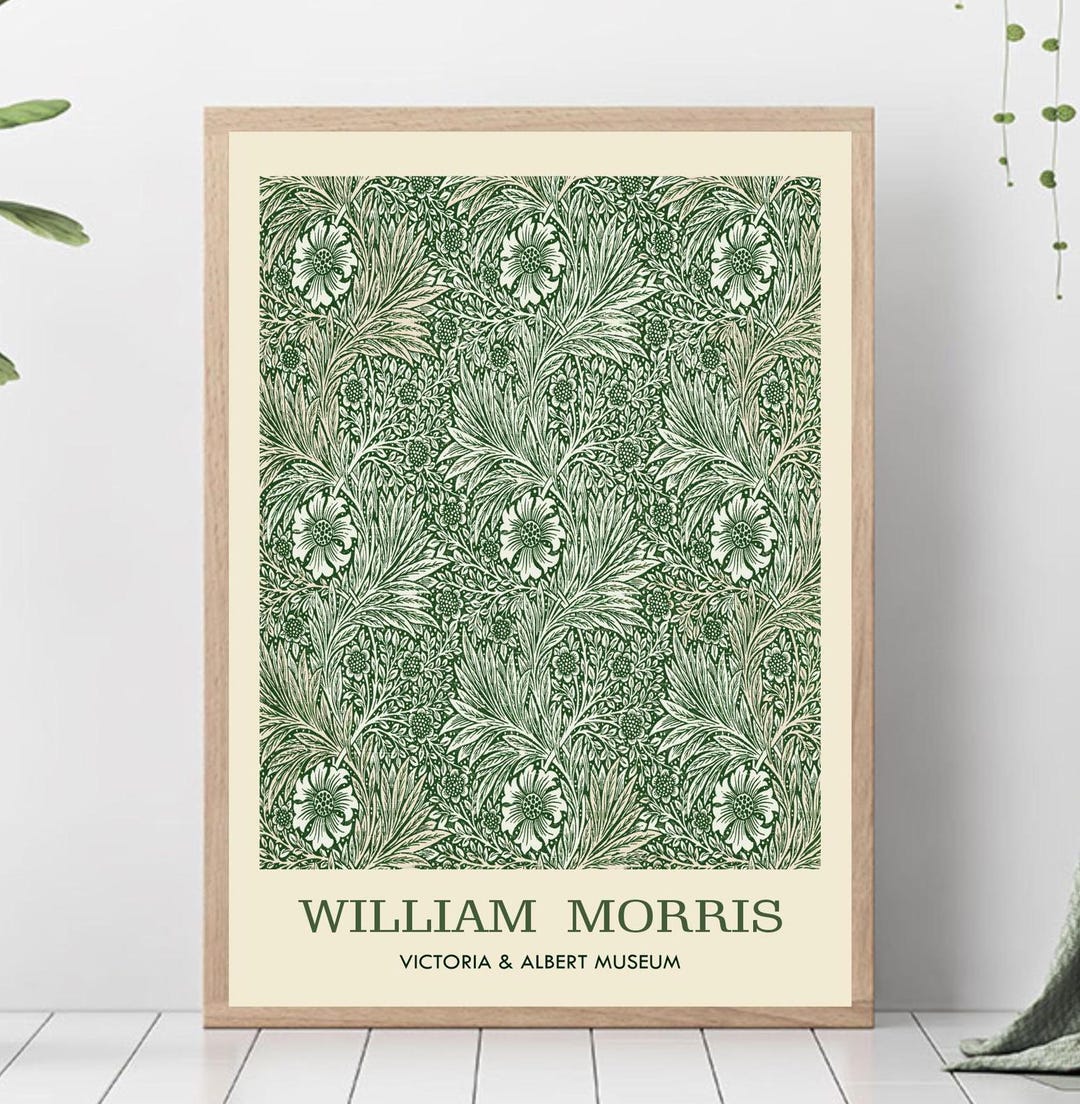 William Morris Exhibition Poster: Vintage Textile Art (digital Download ...
