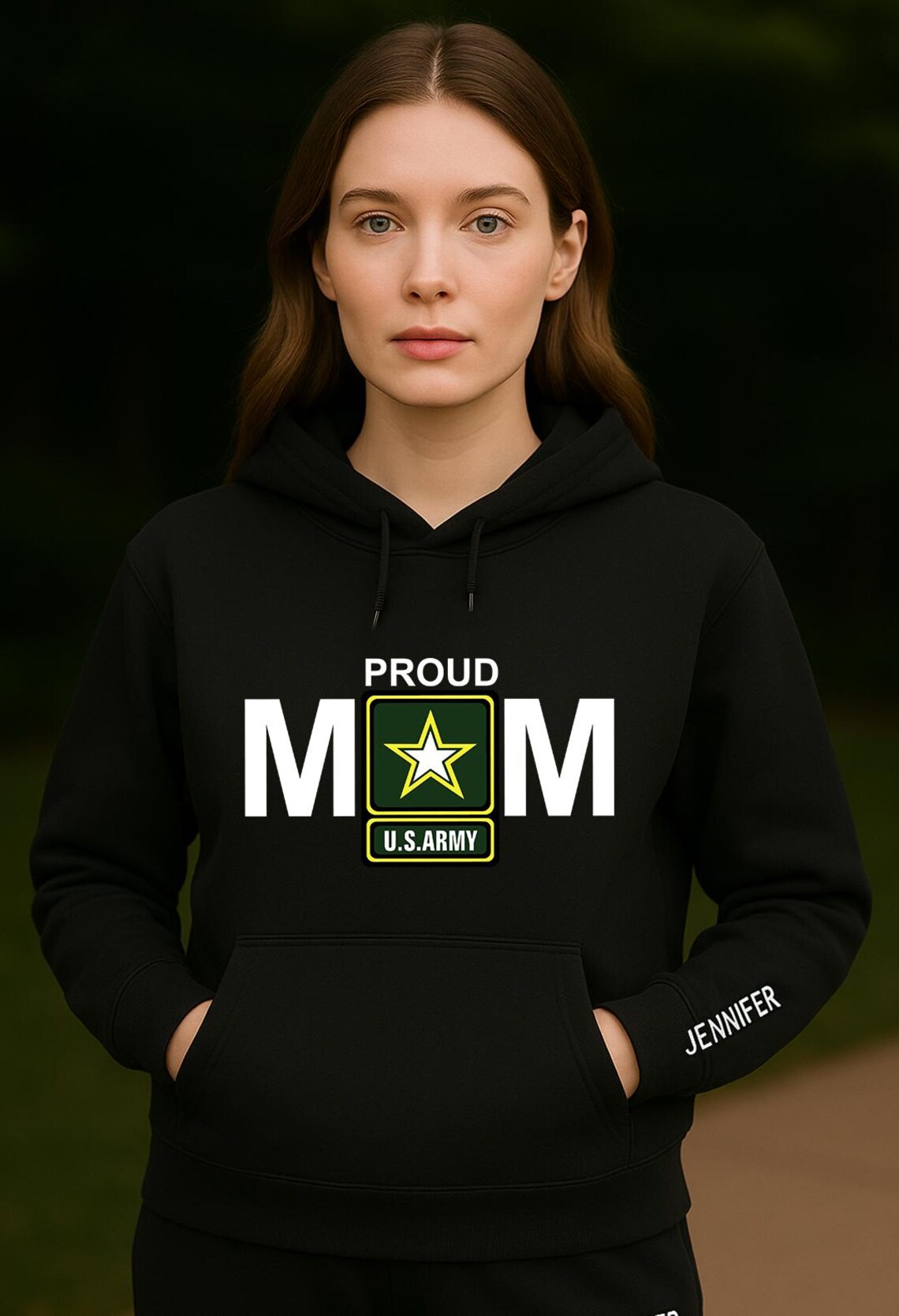 PROUD ARMY MOM, Army Mom Hoodie, Celebrate Your Son or Daughter's ...