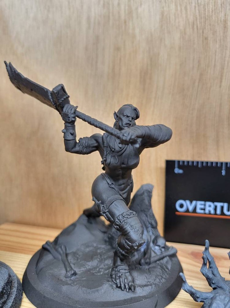 Female Orc Miniatures 75mm Fighters of Bashram - Etsy