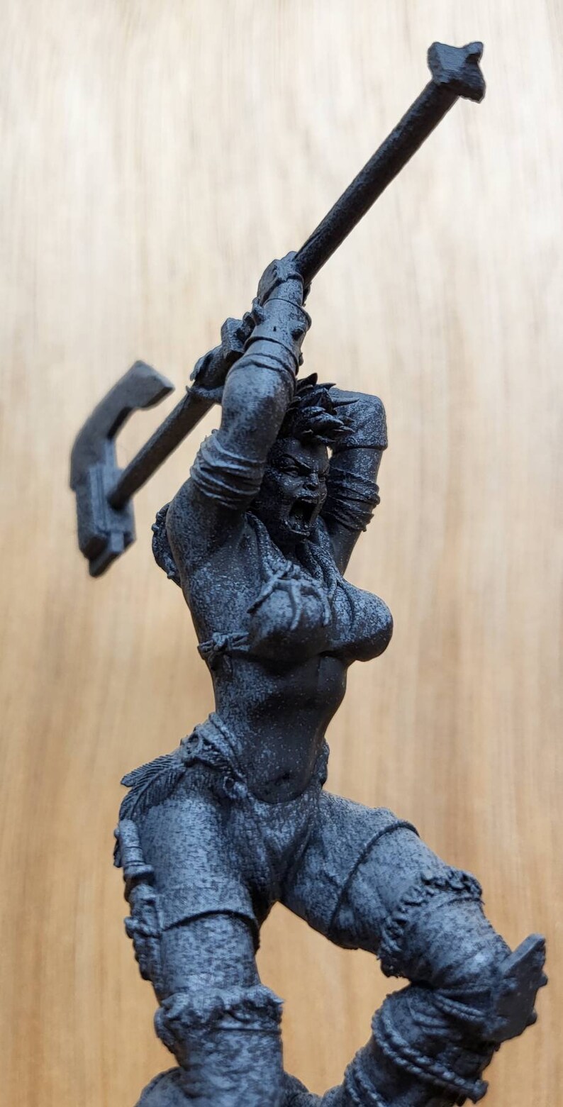 Female Orc Miniatures 75mm Fighters of Bashram - Etsy