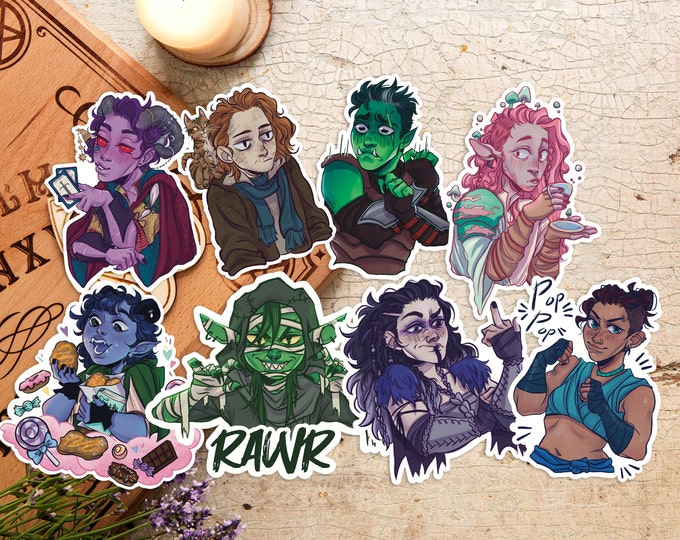 The Mighty Nein Critical Role Campaign Two 3.5 Inch Matte Vinyl ...