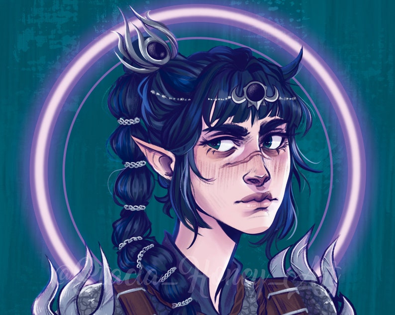The Princess of Darkness: Shadowheart | Baldur's Gate 3 | 8x10 and 5x7 ...