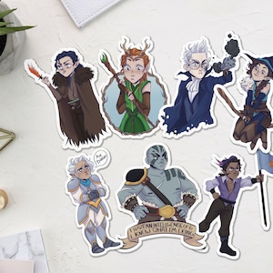 Vox Machina Critical Role Campaign One | 4 Inch Matte Vinyl Stickers - Etsy