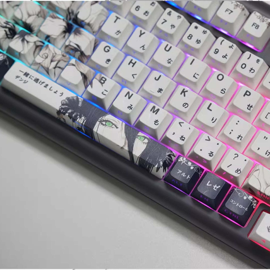 Chainsaw Man Keycap Set • Reze Anime Keycaps • Side-printed OEM Profile ...