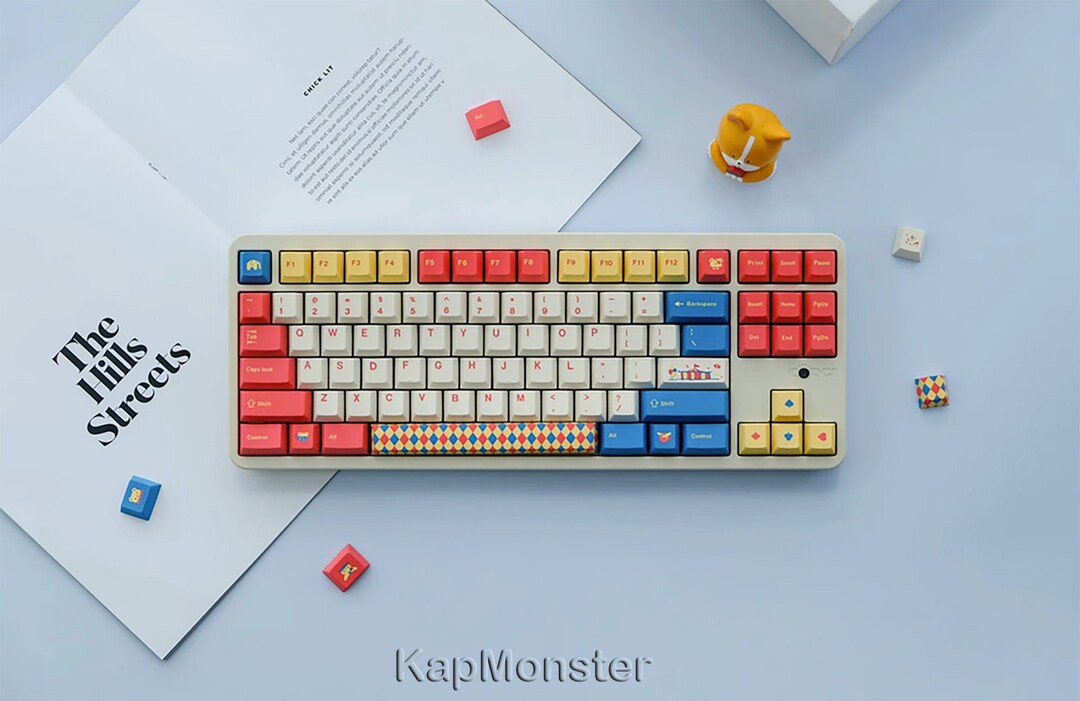 Japanese Style Circus 129 PCS Cherry Profile Anime Keycap Set for ...