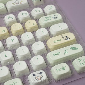 Japanese Style Pochacco Dog 144 Pcs Moa Profile Anime Keycap Set for ...